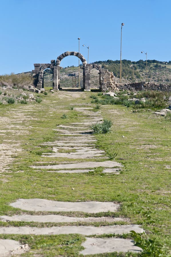 Tangier Door at Volubilis, Morocco Stock Photo - Image of african ...