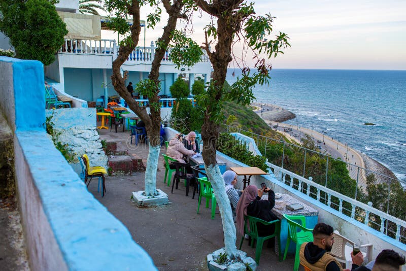 The Historic Hafa Coffee in Tangier Editorial Image - Image of ...