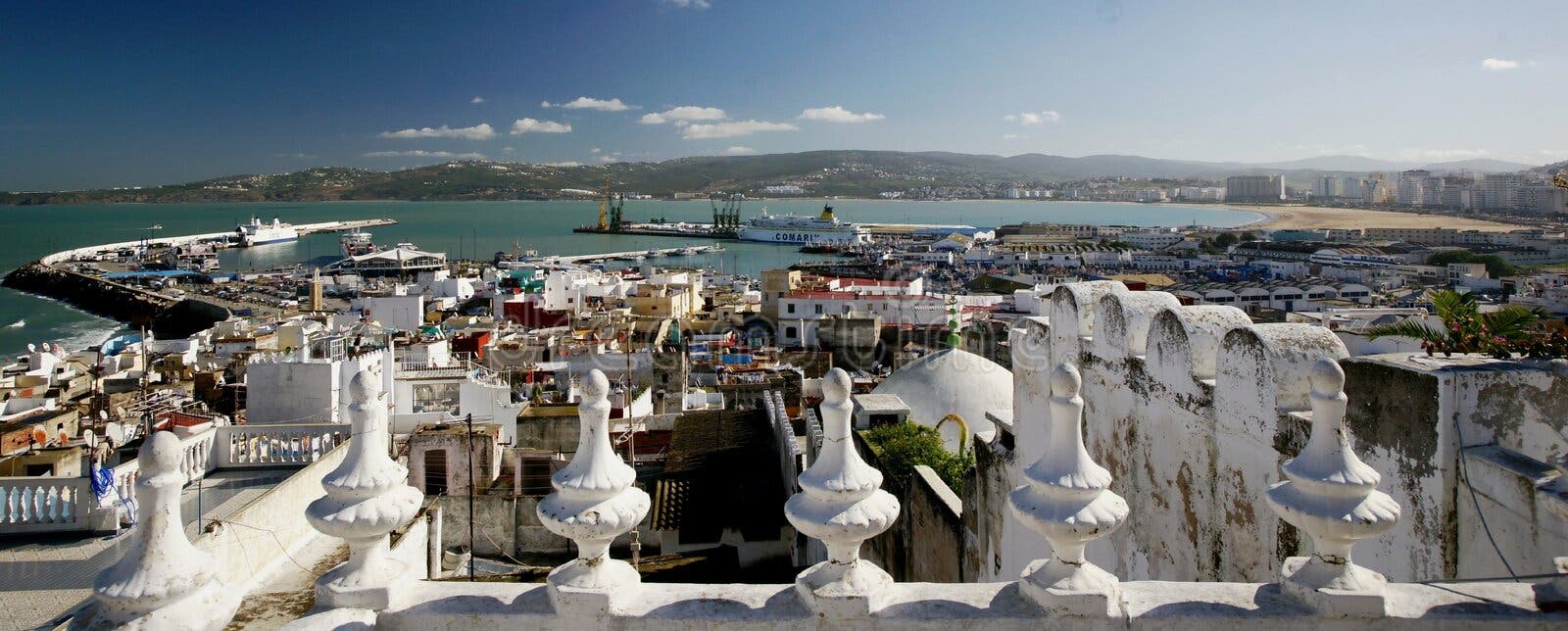 Tangier Harbor stock photo. Image of mosque, harbor, morocco - 12563760