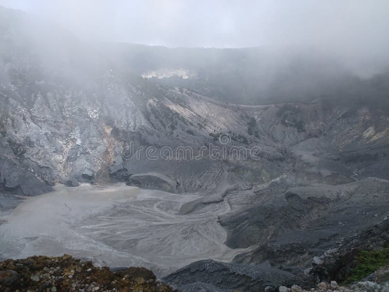 Tangkuban Perahu Mountain Crater in West Java Stock Image - Image of ...