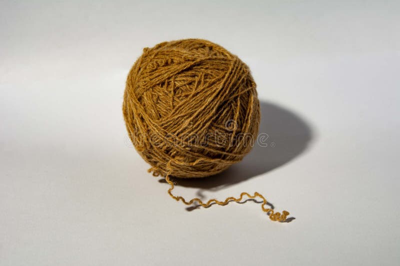 A Tangle of Old Threads on a White Background Stock Illustration ...