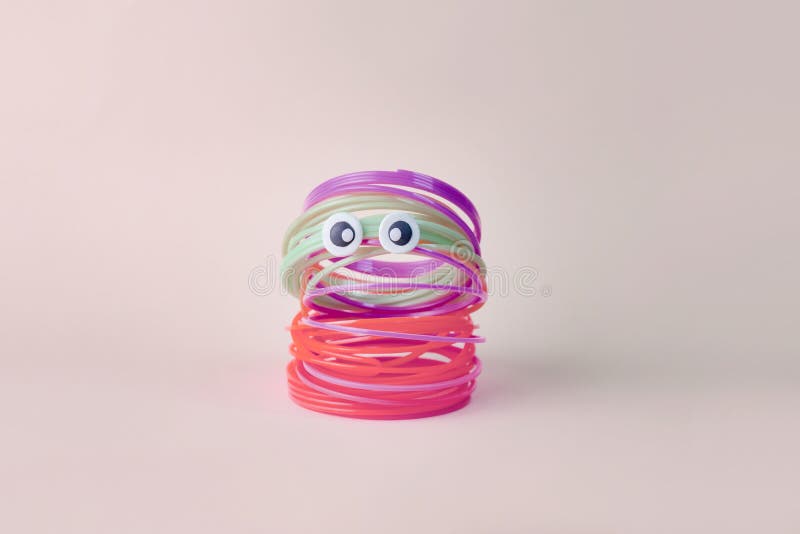 Tangle Rainbow Toy, Creative Muddle Stress Concept Stock Image - Image ...