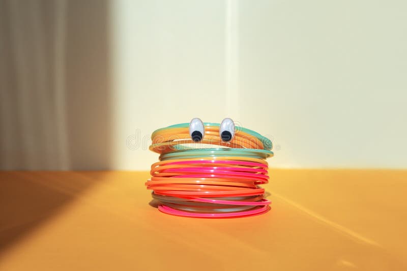 Tangle Rainbow Toy, Creative Muddle Stress Concept Stock Image - Image ...