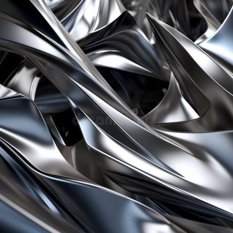 3d Aluminum: Distorted and Exaggerated Forms on a Shiny Metal ...