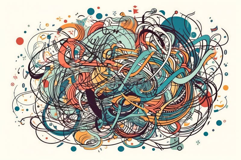 Tangle and Untangle, Psychotherapy and Psychology Concept. Problems ...