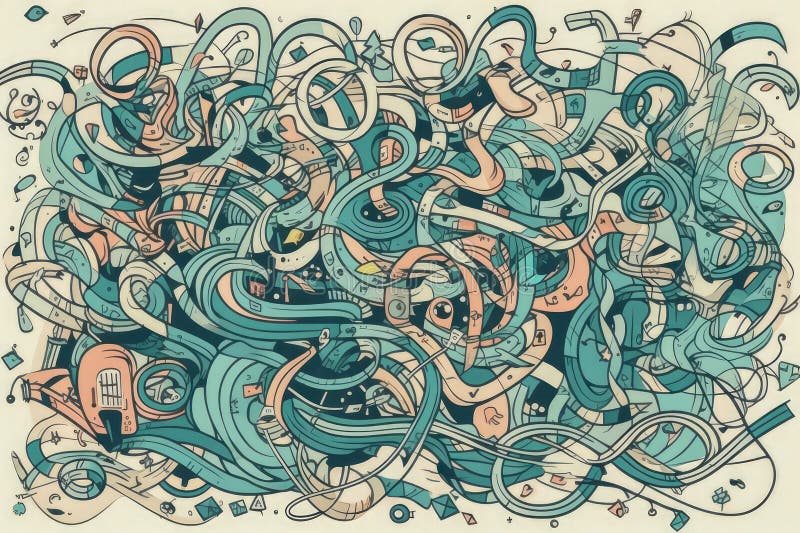 Tangle and Untangle, Psychotherapy and Psychology Concept. Problems ...