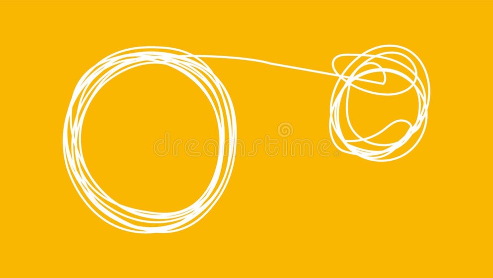 Tangle and Untangle, Psychotherapy and Psychology Concept Problems ...