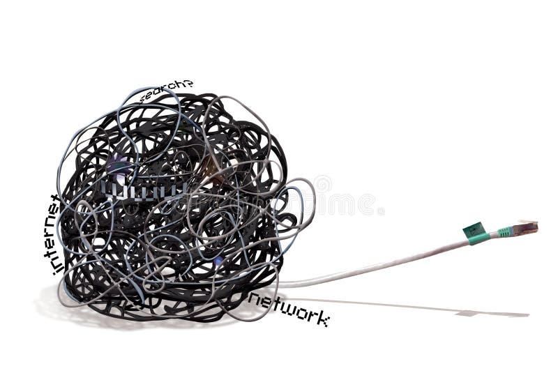 TANGLE Wire Mess stock photo. Image of issue, shadow, networking - 3693020
