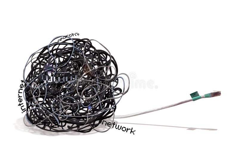 TANGLE Wire Mess stock photo. Image of issue, shadow, networking - 3693020
