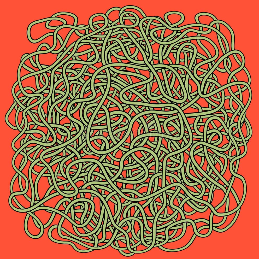 Spaghetti Tangled Stock Illustrations – 412 Spaghetti Tangled Stock ...