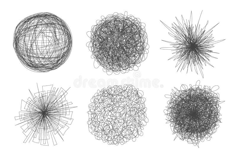 Tangled Chaos Abstract Hand Drawn Messy Scribble Ball Vector ... Tangled Chaos Abstract Hand Drawn Messy Scribble Ball Vector ...