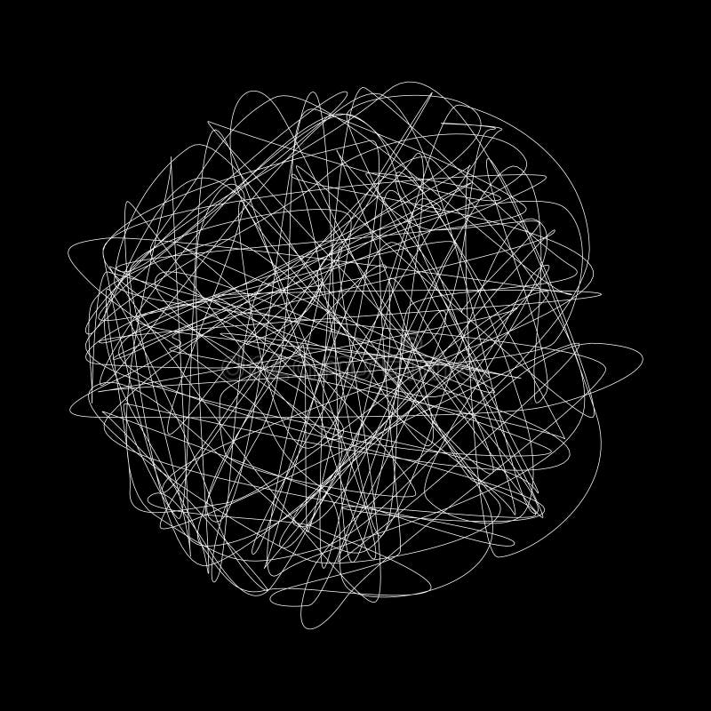 Tangled Circle Clew. Vector Outline Illustration Stock Vector ...