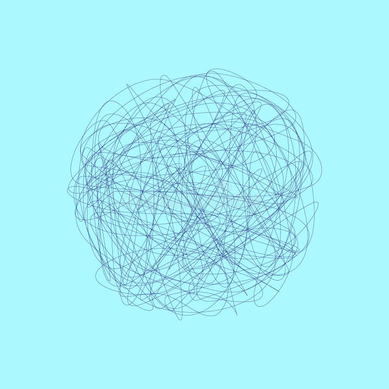 Tangled Circle Infographic stock vector. Illustration of crease - 46743602