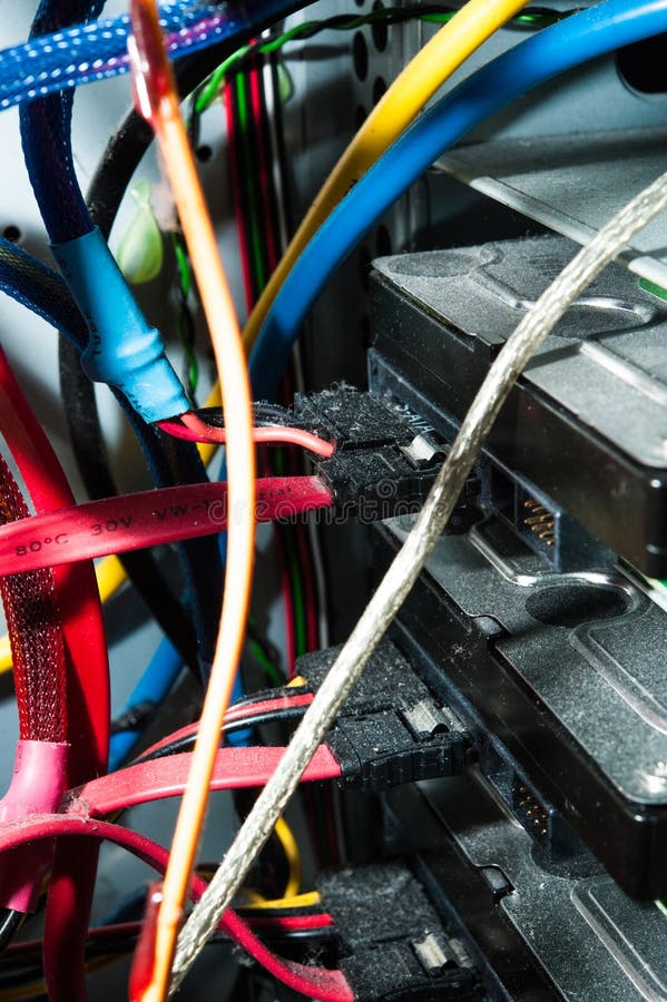 Tangled Computer Cables and Connectors.. Stock Photo - Image of wires ...