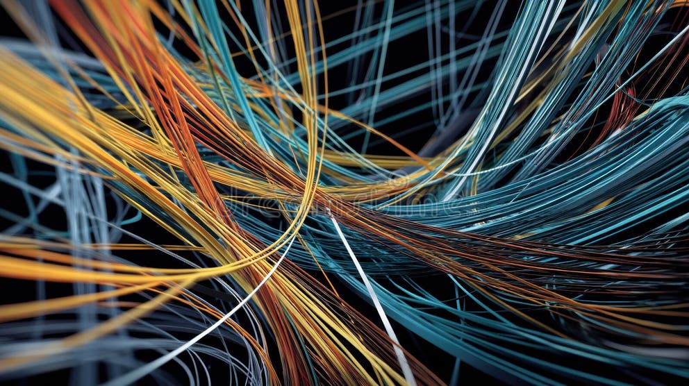 Tangled Data Loops Represent Complex Machine Learning Concepts in a Vibrant Abstract ...