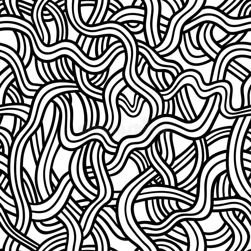 Tangled doodle pattern . stock vector. Illustration of decoration ...