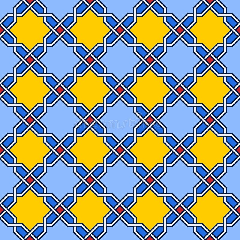 Tangled Pattern Based on Traditional Islam Pattern Stock Vector ...