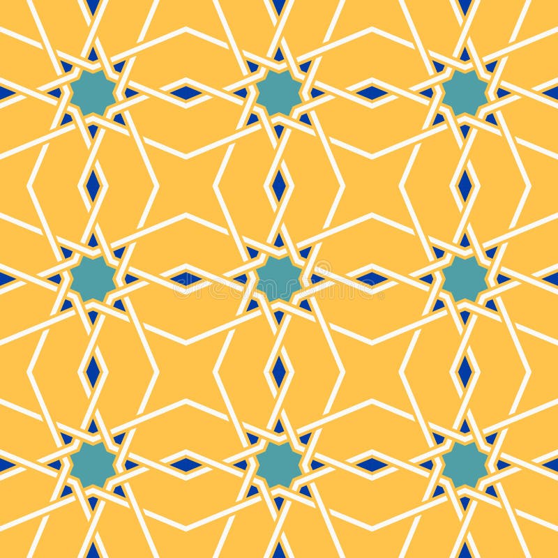 Tangled Pattern Based on Traditional Islam Pattern Stock Vector ...