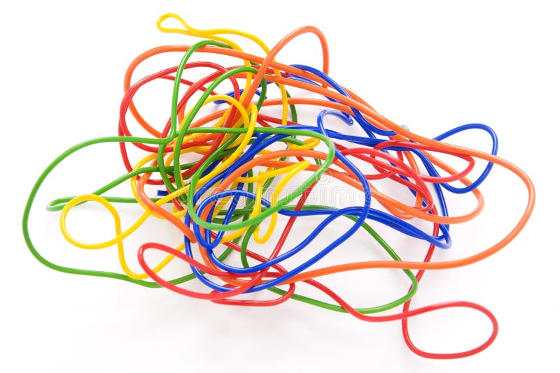 Tangled Electrical Wiring stock photo. Image of complex - 8398716