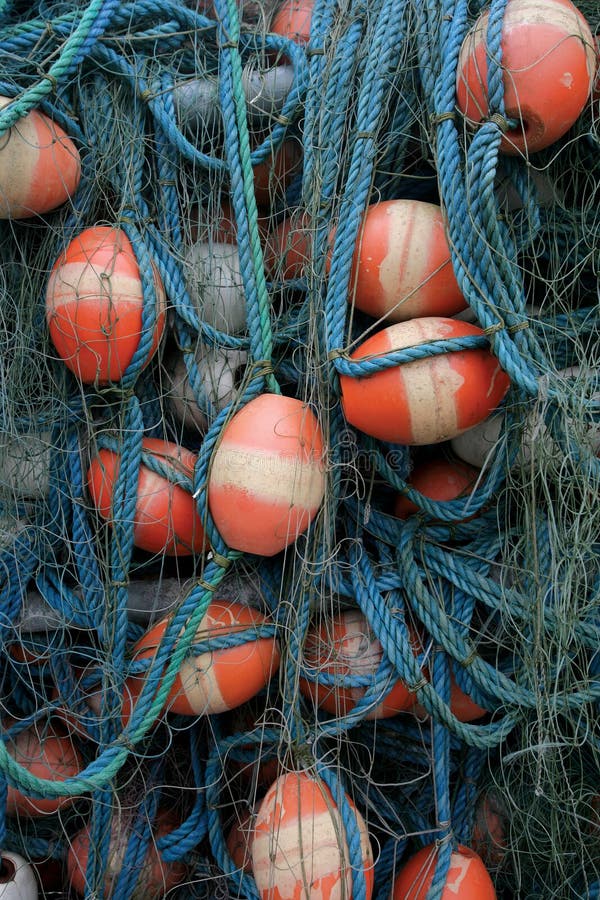 Tangled fishing nets stock image. Image of port, catching - 545147
