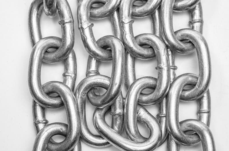 Tangled Heavy-duty Chains with Metallic Texture Stock Photo - Image of ...