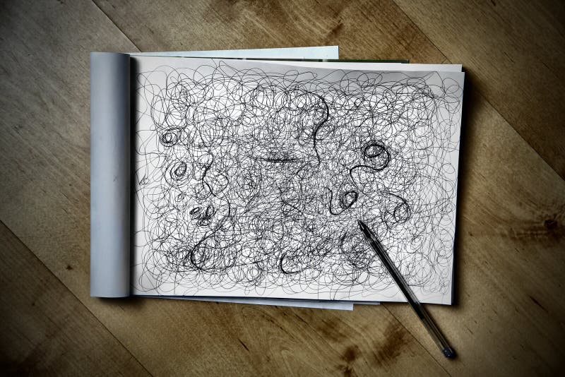 Tangled ideas stock image. Image of paper, mess, book - 52294397