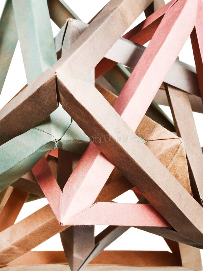 Tangled Knot of Paper Puzzle Stock Image - Image of pink, brown: 36182017