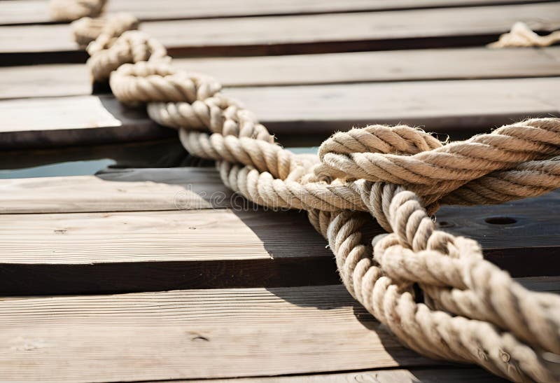 Tangled Large Rope, Still Reusable for Various Purposes.AI Generated ...