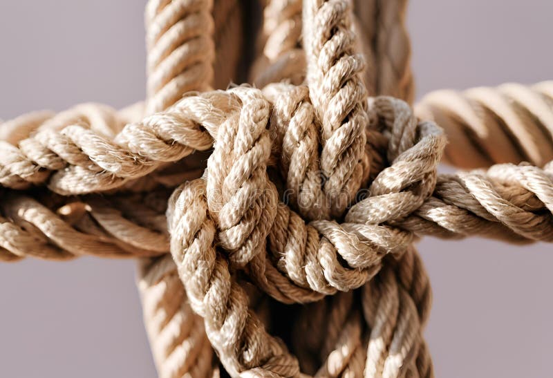 Tangled Large Rope, Still Reusable for Various Purposes.AI Generated ...