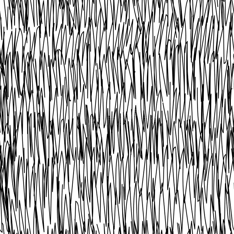 Tangled Line Seamless Pattern. Handwritten Doodles. Lines and Shapes ...