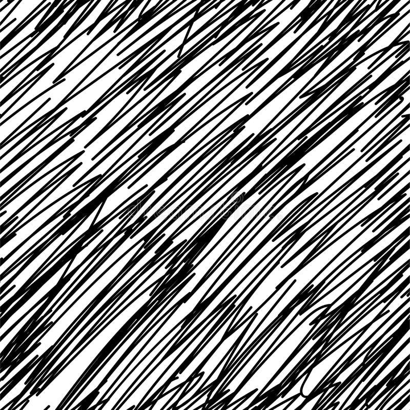 Tangled Line Seamless Pattern. Handwritten Doodles. Lines and Shapes ...