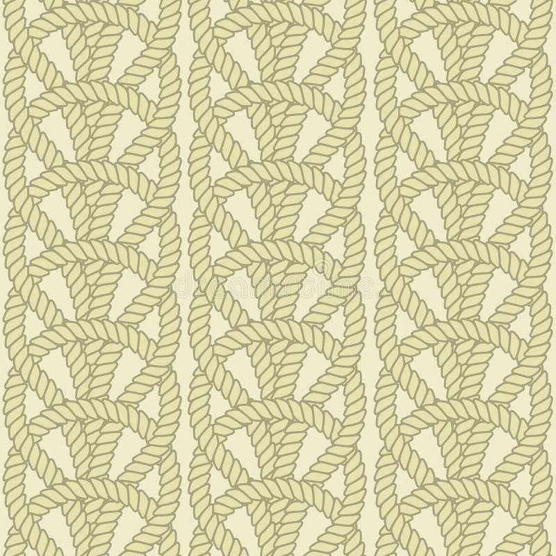 Tangled Marine Ropes Seamless Pattern. Stock Vector - Illustration of ...