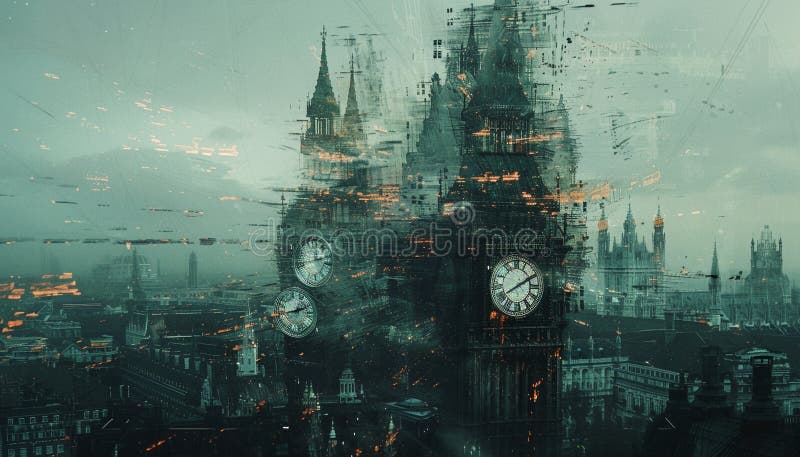 A Tangled Mess in the Fabric of Time Stock Illustration - Illustration ...