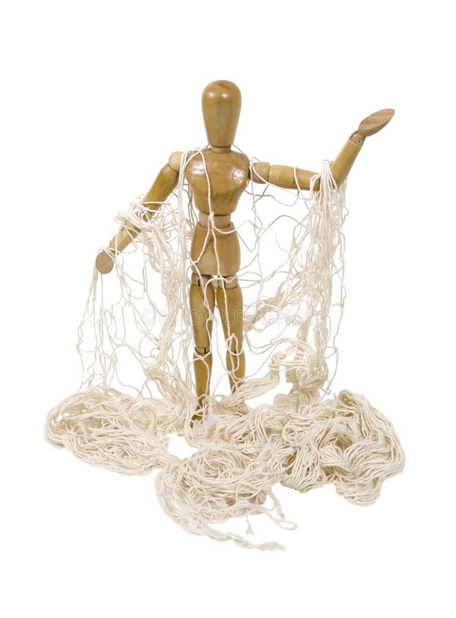 Tangled in a net stock photo. Image of shoulders, draped - 12066094