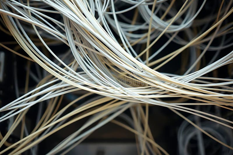 Tangled Network Cables Background Image Texture Stock Illustration ...