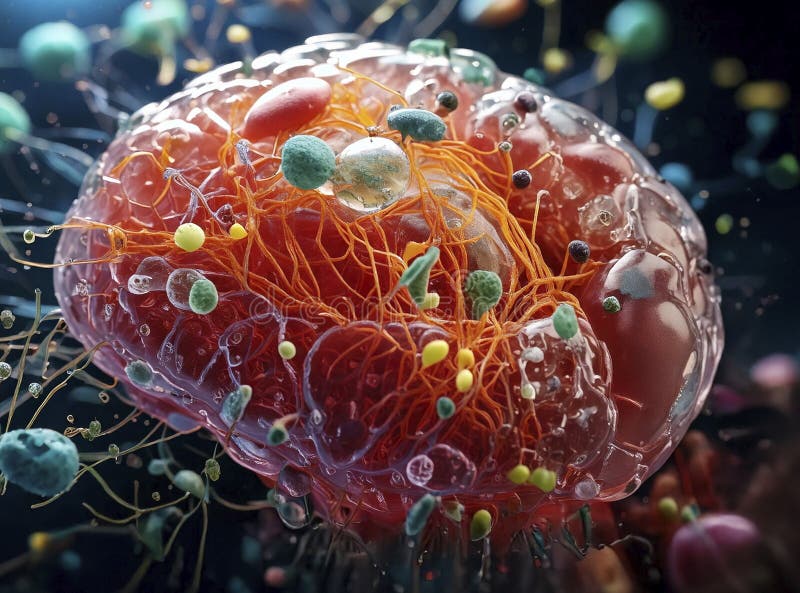 Tangled Organic Microstructure Illustration Stock Illustration ...