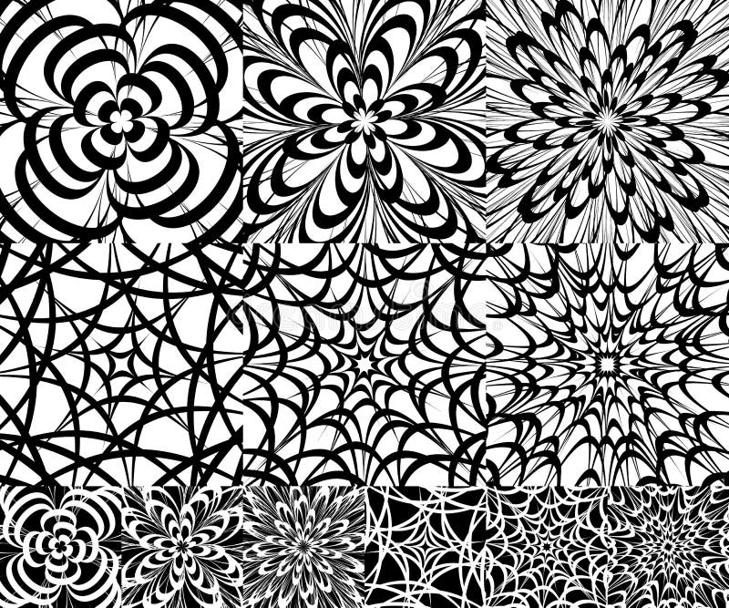Tangled Curvy Lines Seamless Pattern, Vector Repeat Endless Back Stock ... Tangled Curvy Lines Seamless Pattern, Vector Repeat Endless Back Stock ...