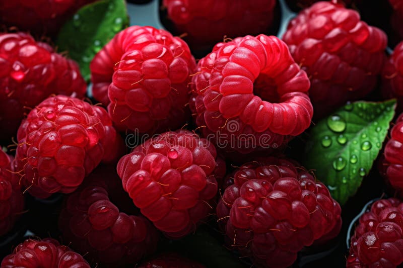 Tangled Raspberry Bush Closeup. Generate Ai Stock Image - Image of ...