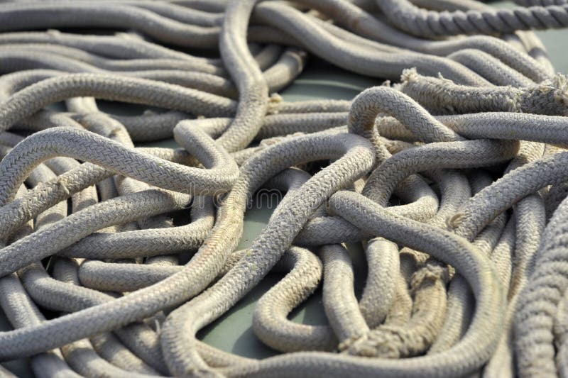 Tangled rope stock image. Image of nautical, disorder - 26431753