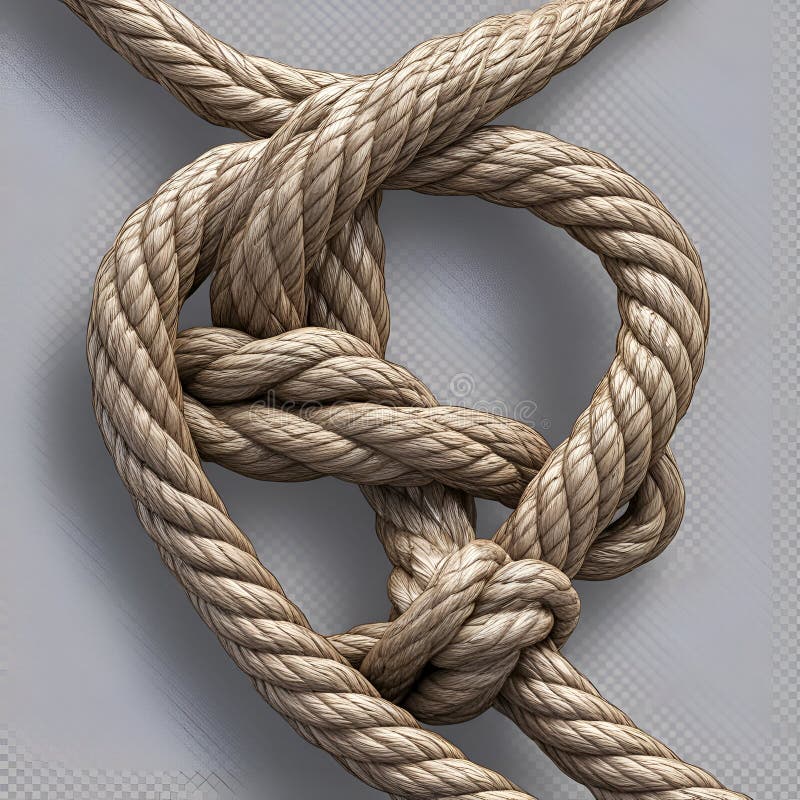 Tangled Rope Isolated stock illustration. Illustration of rustic ...