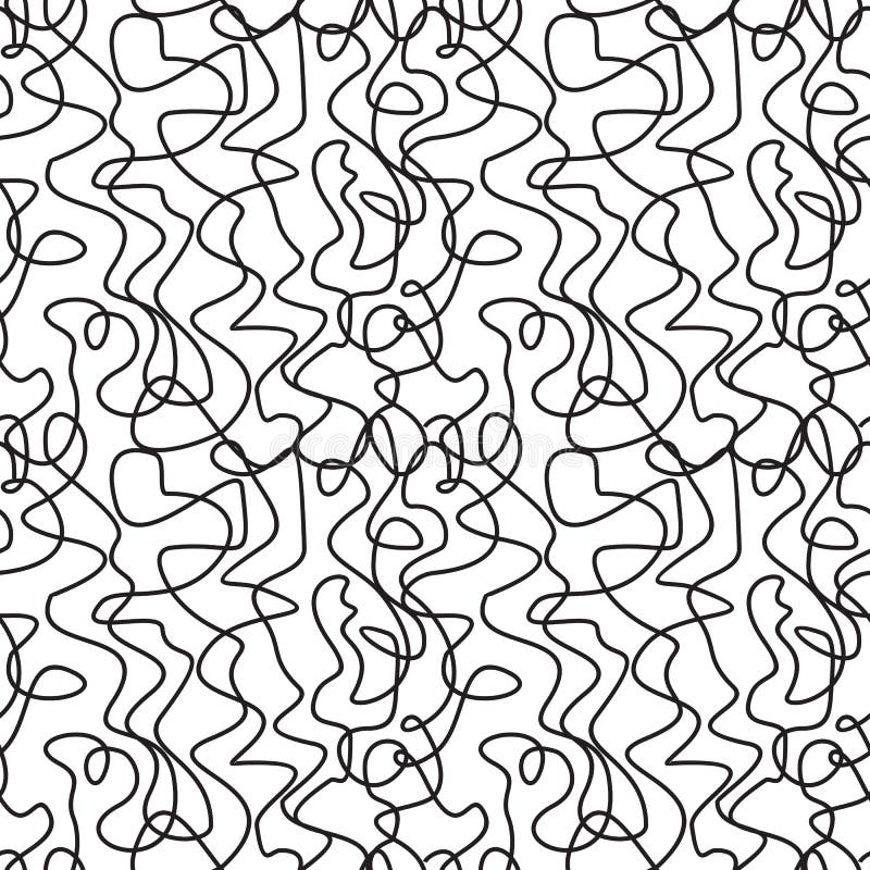 Tangled Geometric Lines Background Texture Stock Vector - Illustration ...