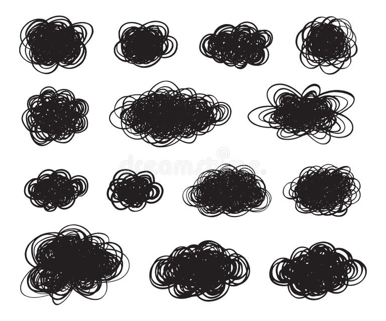 Tangled Scribble Templates Stock Illustrations – 10 Tangled Scribble ...