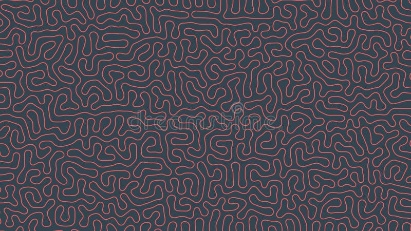 Tangled Thin Red Lines Vector Abstract Background Outline Psychedelic ...