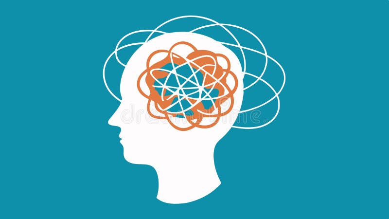 Tangled Thoughts a Human Head Icon with Tangled Lines Inside ...