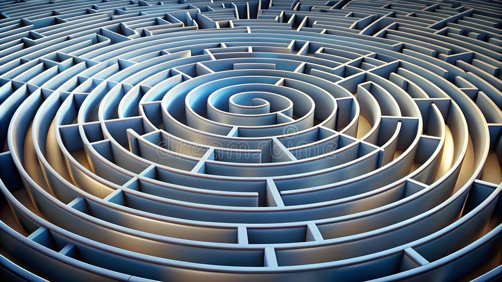 Labyrinthine Journey Stock Illustrations – 203 Labyrinthine Journey ...