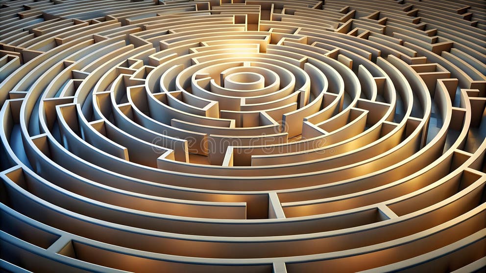 Labyrinthine Journey Stock Illustrations – 203 Labyrinthine Journey ...