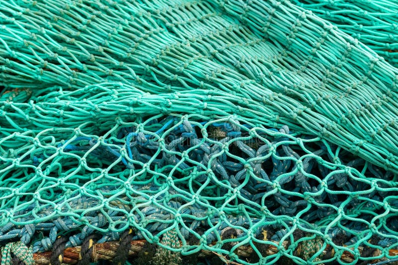Tangled Up Nylon Fishing Nets Stock Photo - Image of equipment, pile ...