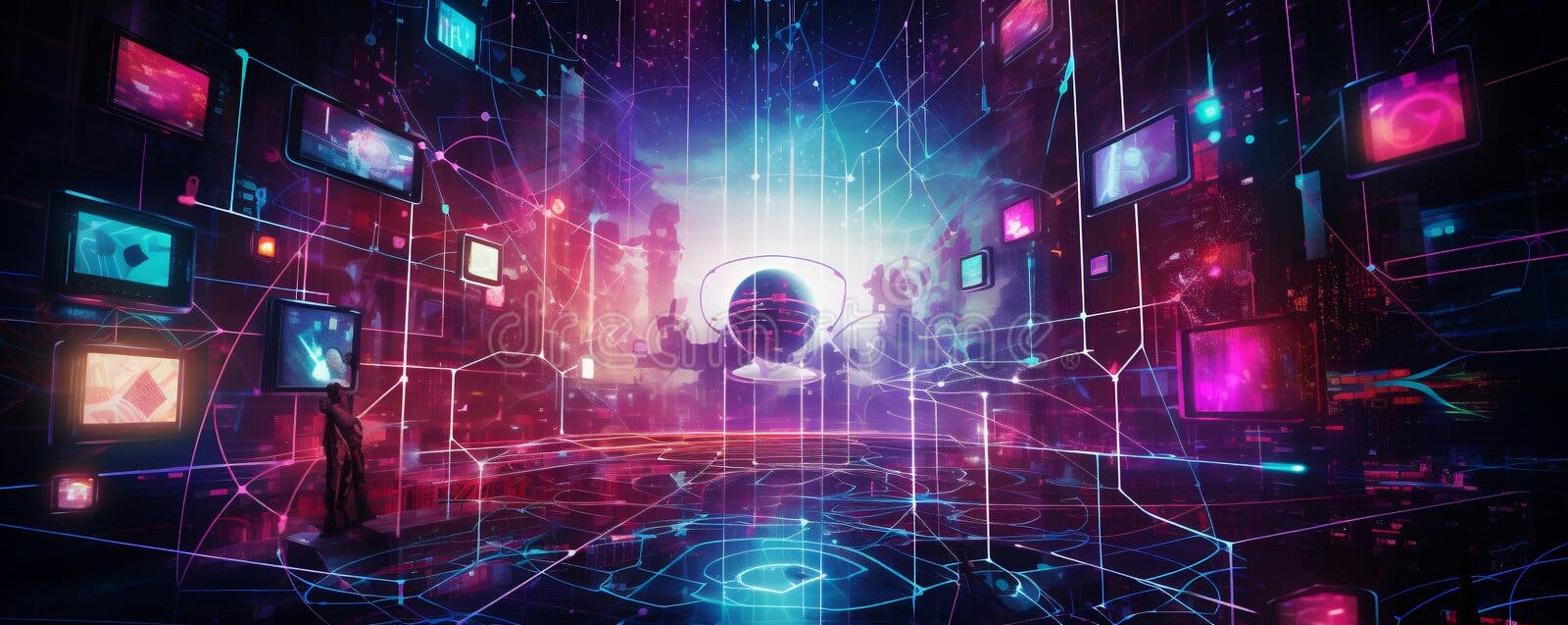 Interconnected Cyber Stock Illustrations – 1,763 Interconnected Cyber ...