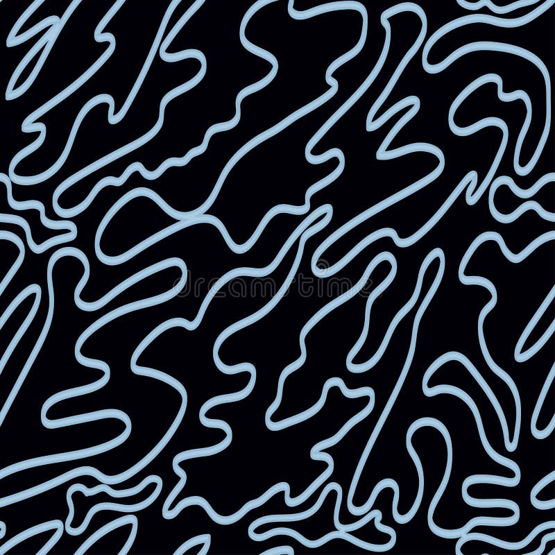 Tangled on White. Chaos Pattern. Scribble Sketch. Background with Array ...