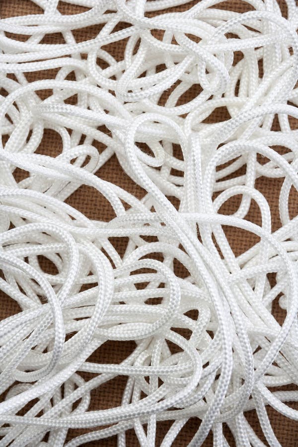Tangled White String Full Frame Background Stock Image - Image of ...